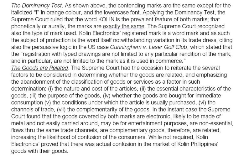 The dominancy test and likelihood of confusion | Asia IP